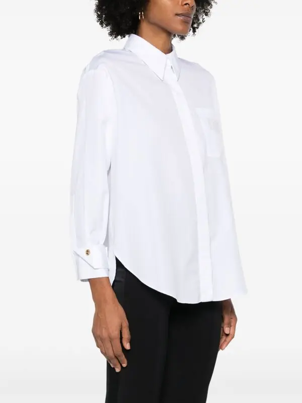 Elisabetta Franchi Logo-embroidered Poplin Shirt