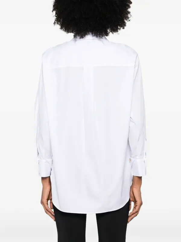 Elisabetta Franchi Logo-embroidered Poplin Shirt