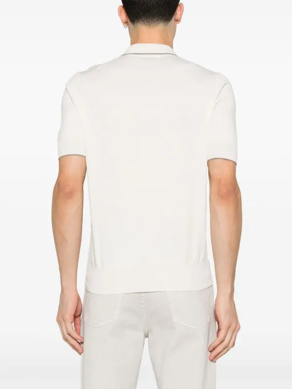 Brunello Cucinelli Contrast-trim Polo Shirt