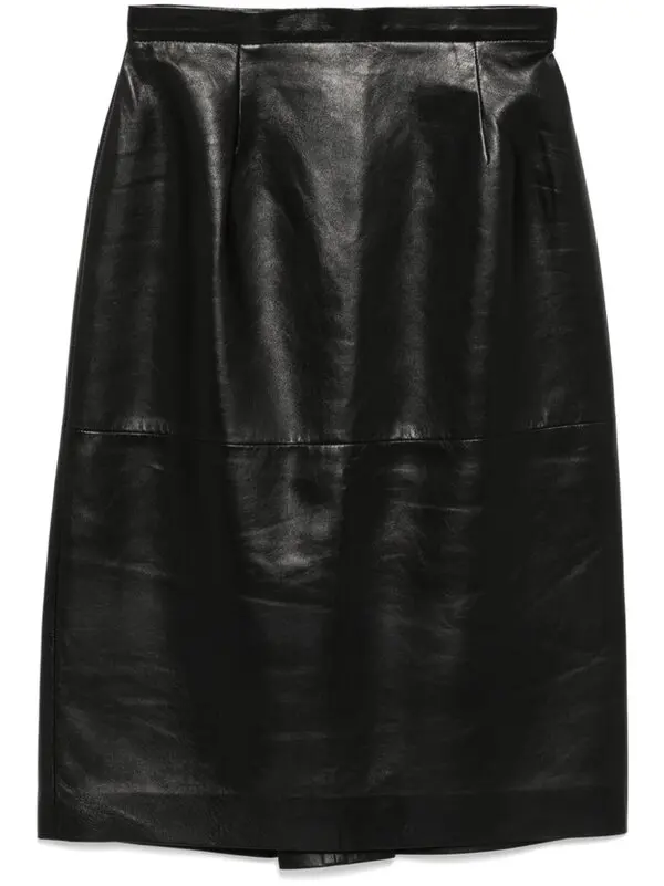 Ermanno Scervino Lambskin Pencil Skirt