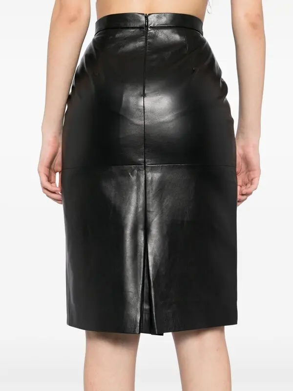 Ermanno Scervino Lambskin Pencil Skirt