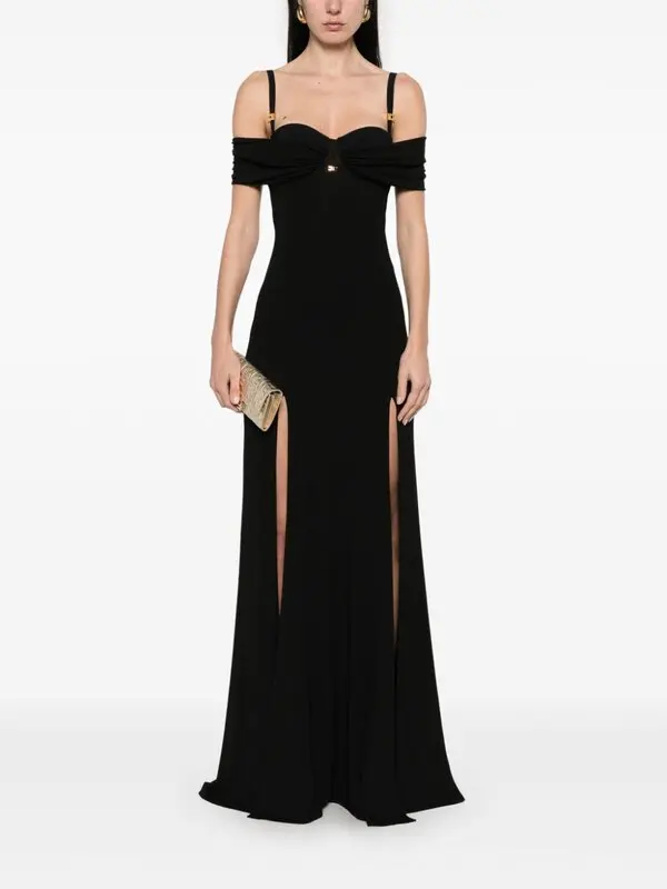 Elisabetta Franchi Red Carpet Crêpe Jersey Dress With Corset