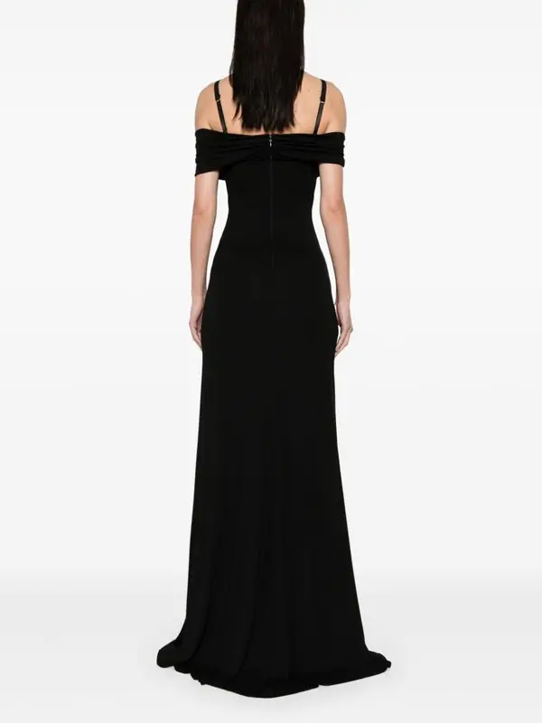 Elisabetta Franchi Red Carpet Crêpe Jersey Dress With Corset