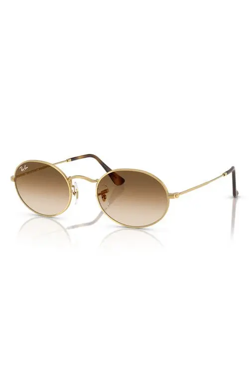 Ray-ban 54mm Round Sunglasses - Gold Flash