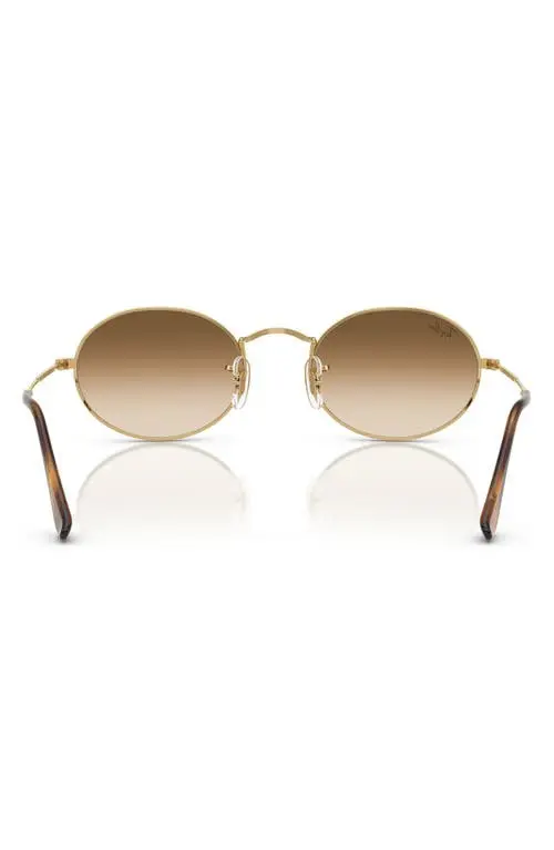 Ray-ban 54mm Round Sunglasses - Gold Flash