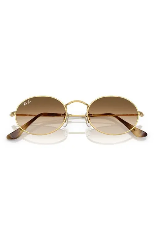 Ray-ban 54mm Round Sunglasses - Gold Flash