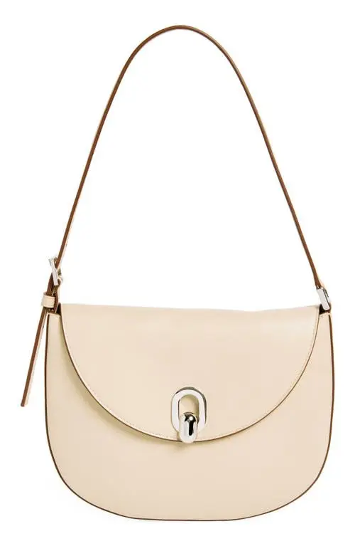 Savette Small Tondo Leather Hobo Bag - Bone