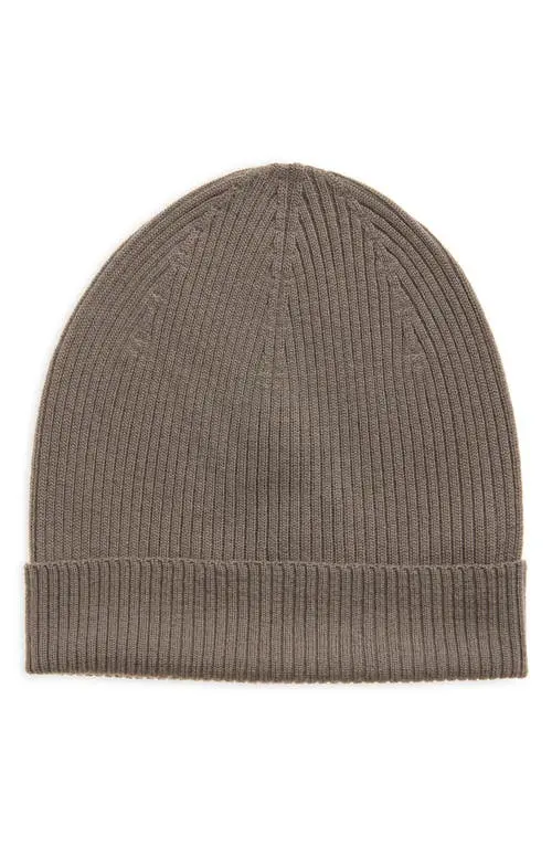 Rick Owens Ribbed Wool Beanie - Dust