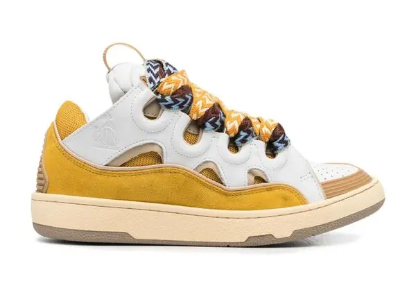 LANVIN Curb Sneakers - White/yellow