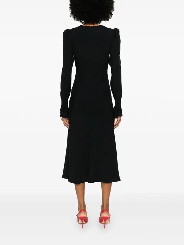 Alessandra Rich V-neck Midi Dress