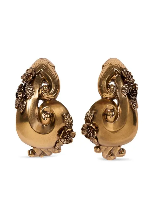 Etro Floral Earrings - Gold