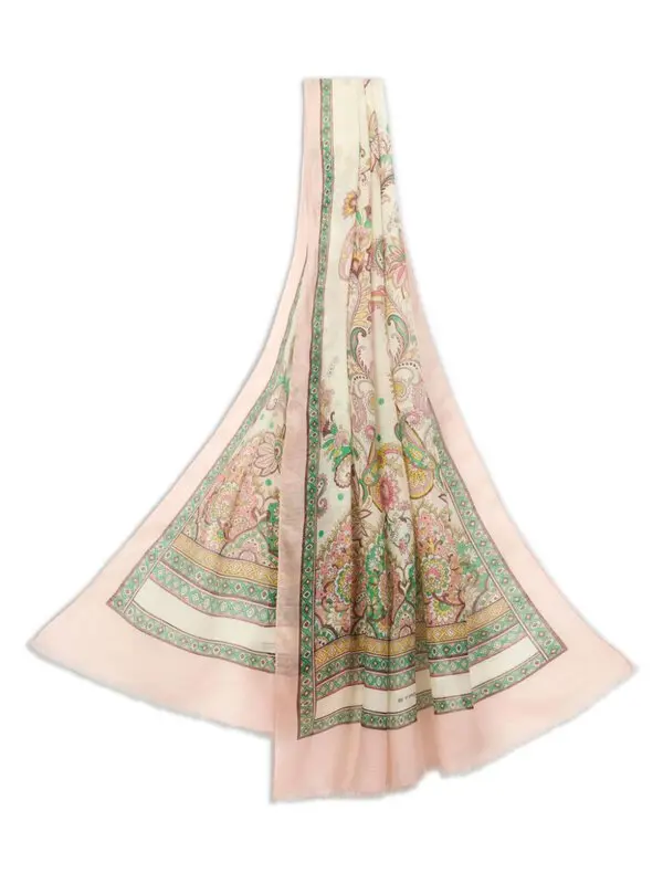 Etro Leaf-motif Scarf