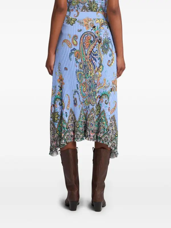 Etro Ribbed-knit Skirt