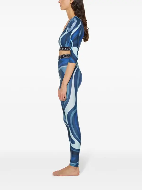 Emilio Pucci Marmo-print Leggings