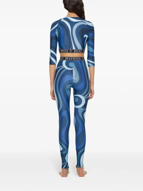 Emilio Pucci Marmo-print Leggings