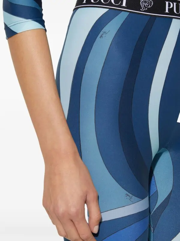 Emilio Pucci Marmo-print Leggings