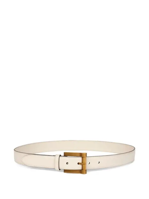 Etro Leather Belt - White