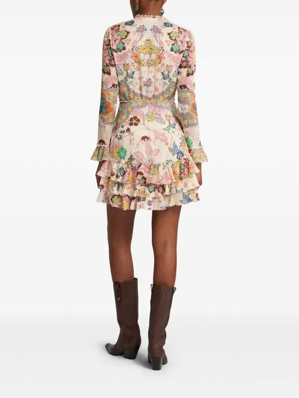 Etro Ruffled Mini Dress