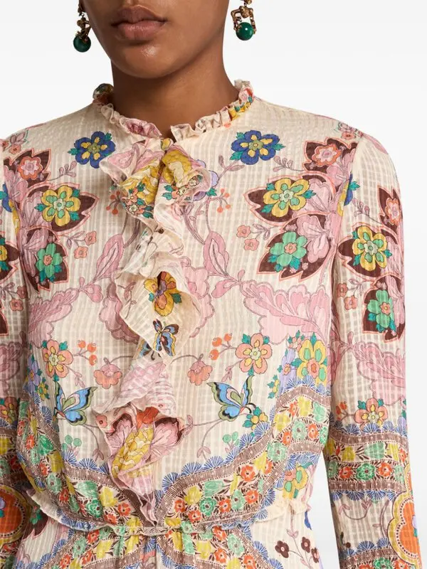 Etro Ruffled Mini Dress