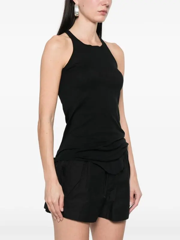 Rick Owens Cotton Tank Top - Black
