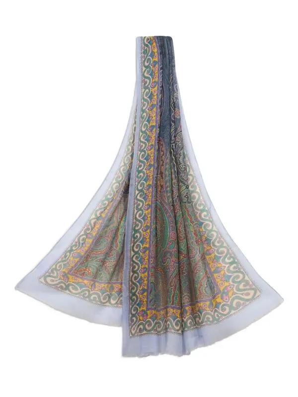 Etro Paisley-motif Slub Scarf