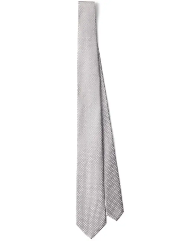 Prada Silk Tie - Grey