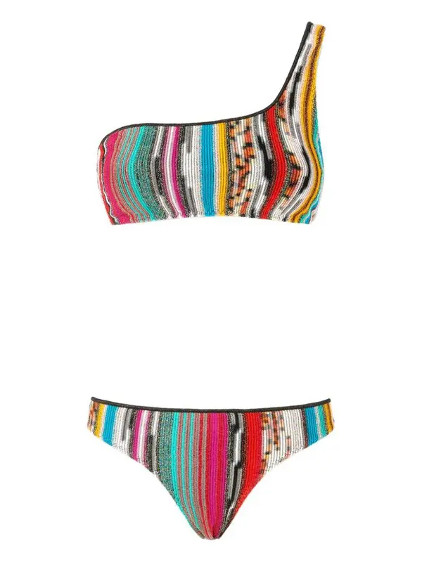 Missoni Striped Bikini Set - Black