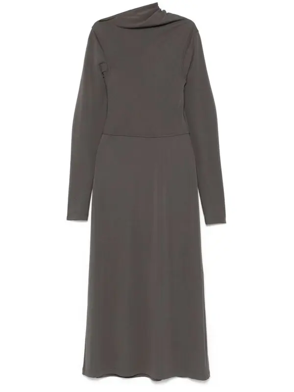 TOTEME Draped Jersey Dress - Grey