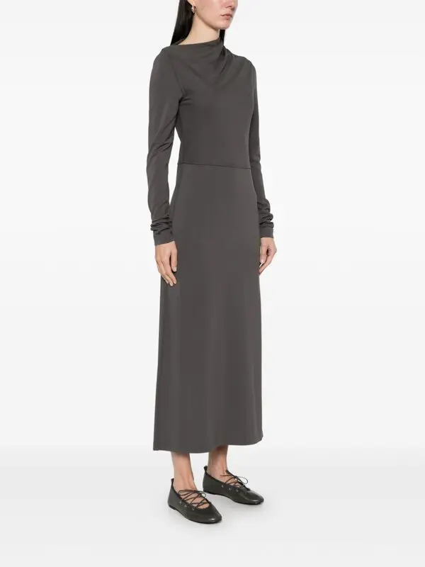TOTEME Draped Jersey Dress - Grey