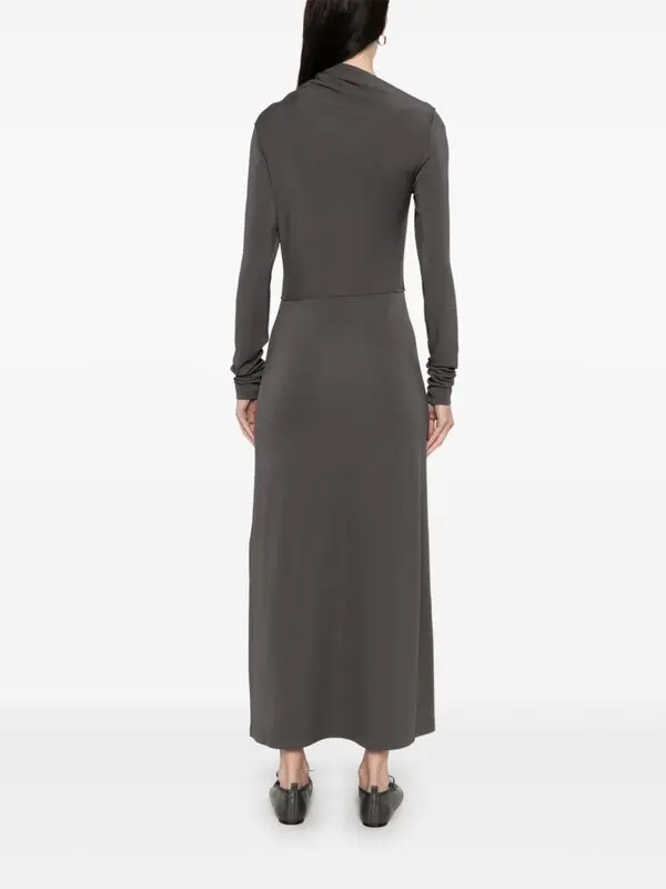 TOTEME Draped Jersey Dress - Grey