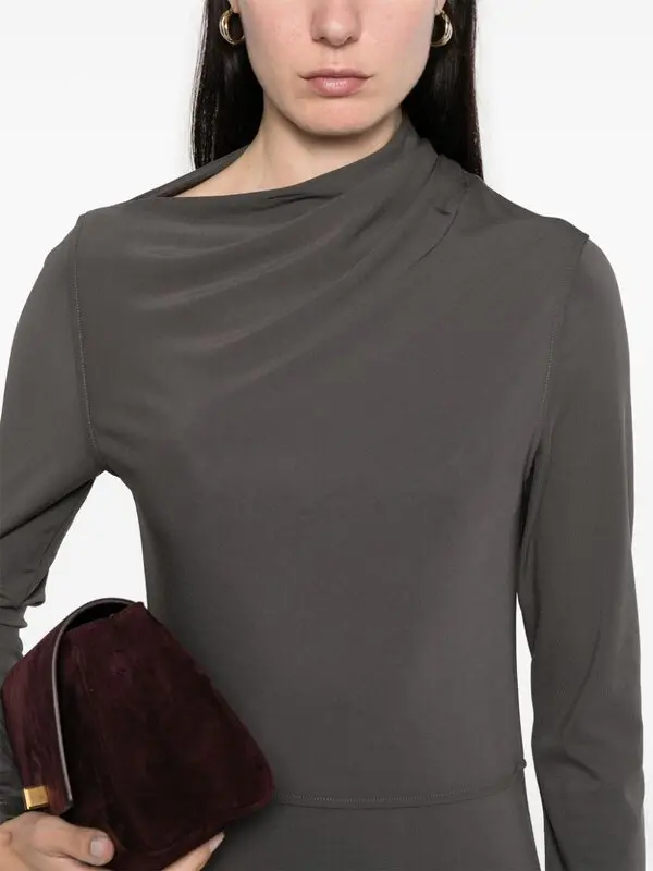 TOTEME Draped Jersey Dress - Grey