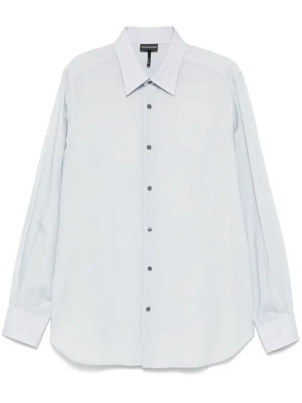 Emporio Armani Pinstripe Shirt - Blue