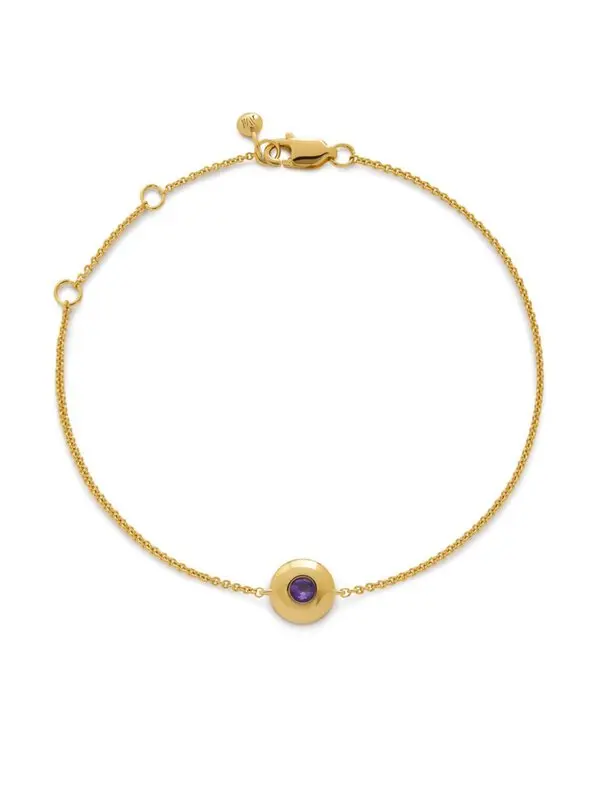 Monica Vinader 18kt Yellow Vermeil February Birthstone Bracelet - Gold