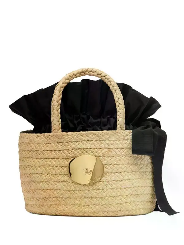 PATOU Raffia Tote - Neutrals