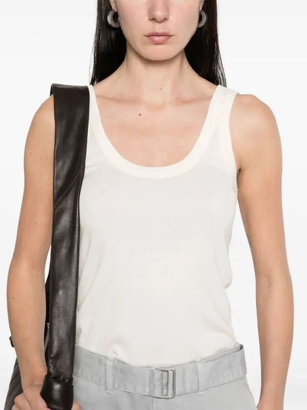 LEMAIRE Cotton Tank Top - Neutrals