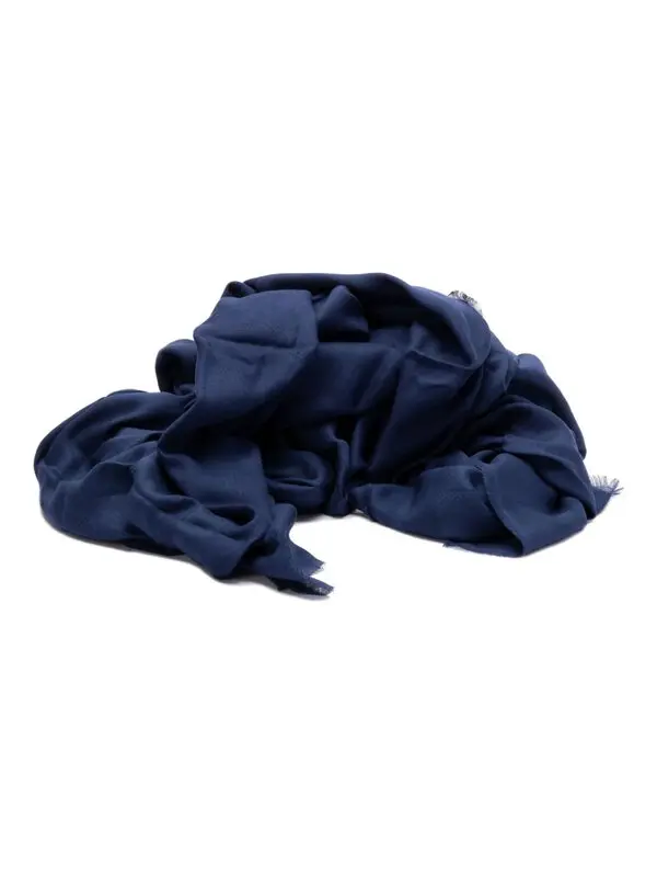 Elisabetta Franchi Fine-knit Scarf - Blue