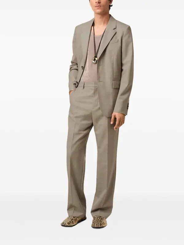 AMI Paris Wool Blazer - Neutrals