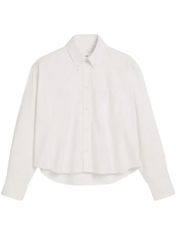 Ami Cotton Cropped Shirt
