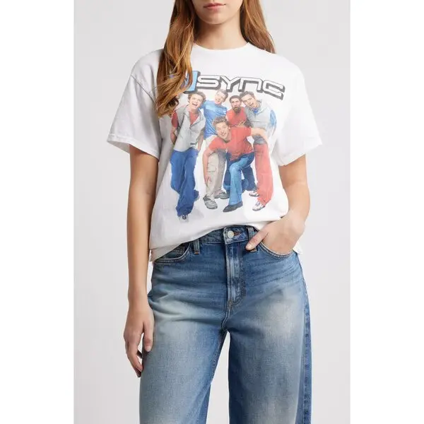 Junk Food Oversized Graphic T-shirt - White