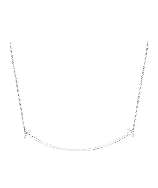 Tiffany & Co. T Smile 18ct White-gold Necklace - 18k White Gold