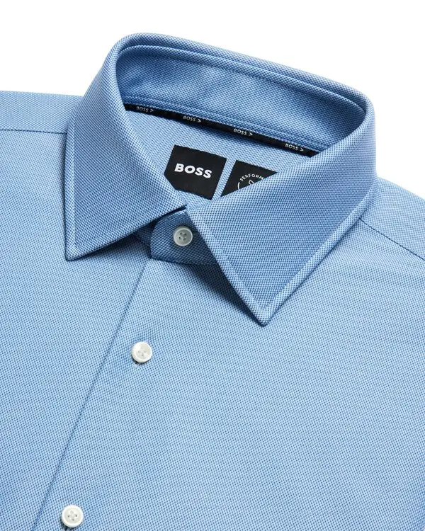 Boss P Max Kent Sharp Fit Performance Dress Shirt In Open Blue - 69% Off |  Editorialist