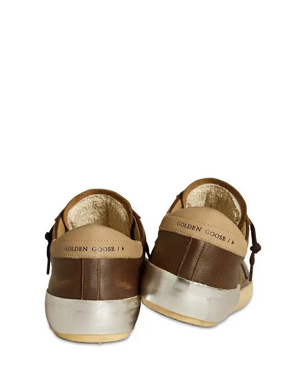 GOLDEN GOOSE Super Star Leather Sneakers - Brown
