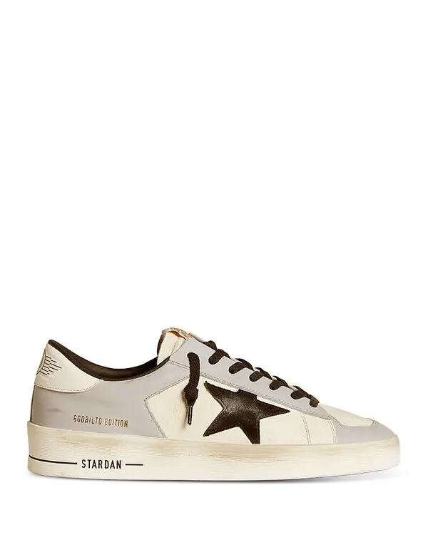 Golden Goose Stardan Nappa Leather Sneakers - White/grey