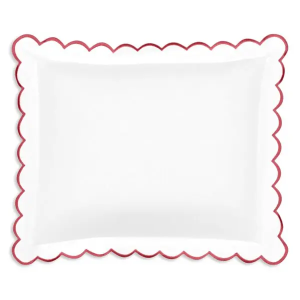 MATOUK Dakota Percale Boudoir Sham - Red