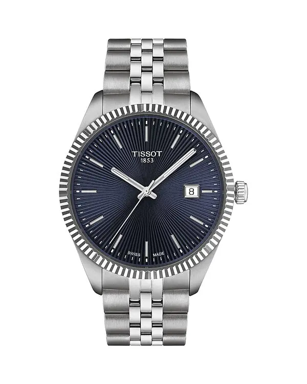 TISSOT Ballade 40mm Watch - Dark Blue/silver
