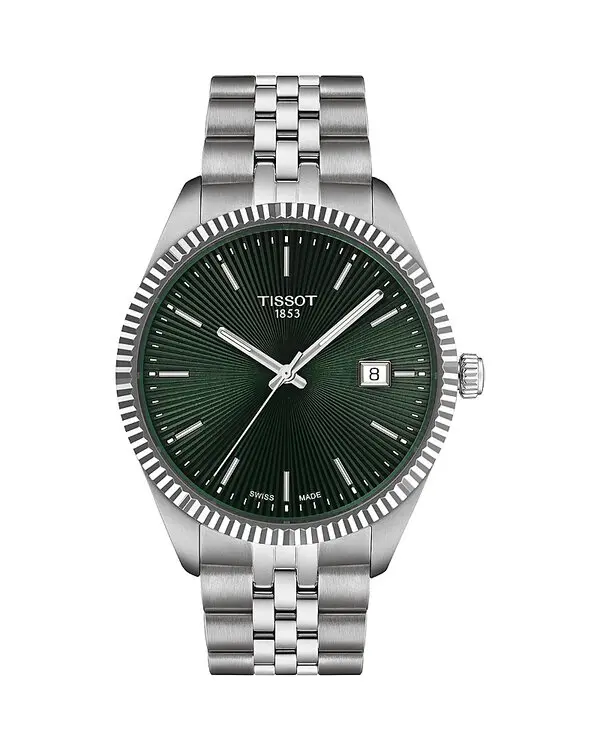 TISSOT Ballade 40mm Watch - Green/silver