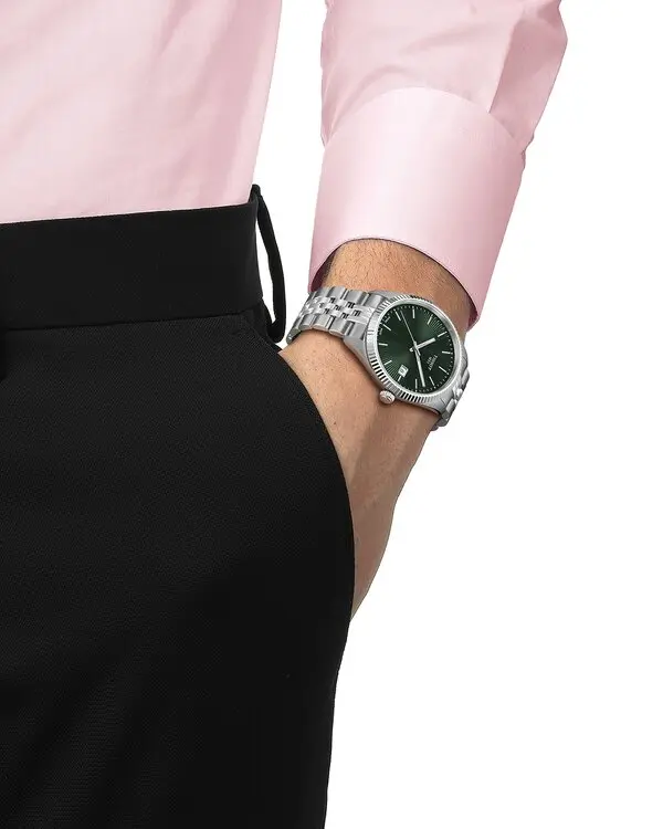 TISSOT Ballade 40mm Watch - Green/silver
