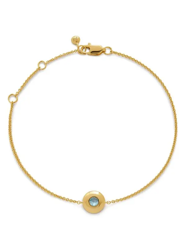 Monica Vinader 18kt Yellow Vermeil March Birthstone Bracelet - Gold
