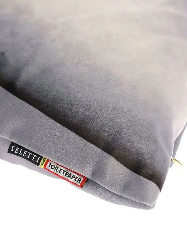 SELETTI Toiletpaper Card Cushion - Silver