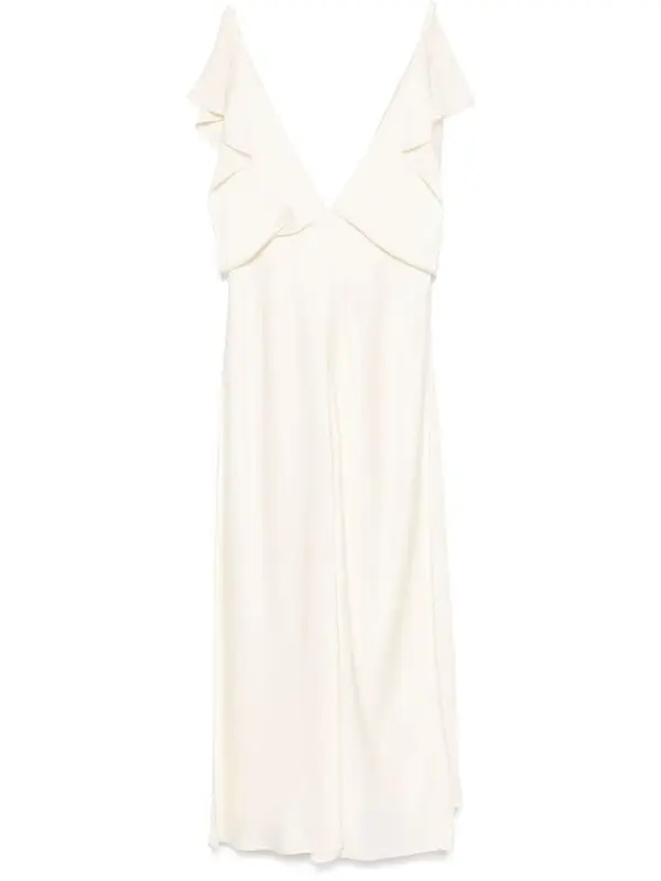 JIL SANDER Satin Midi Dress